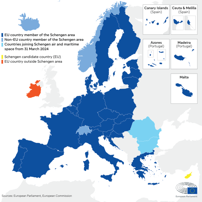 Move around Europe : Schengen Area - Welcome to France
